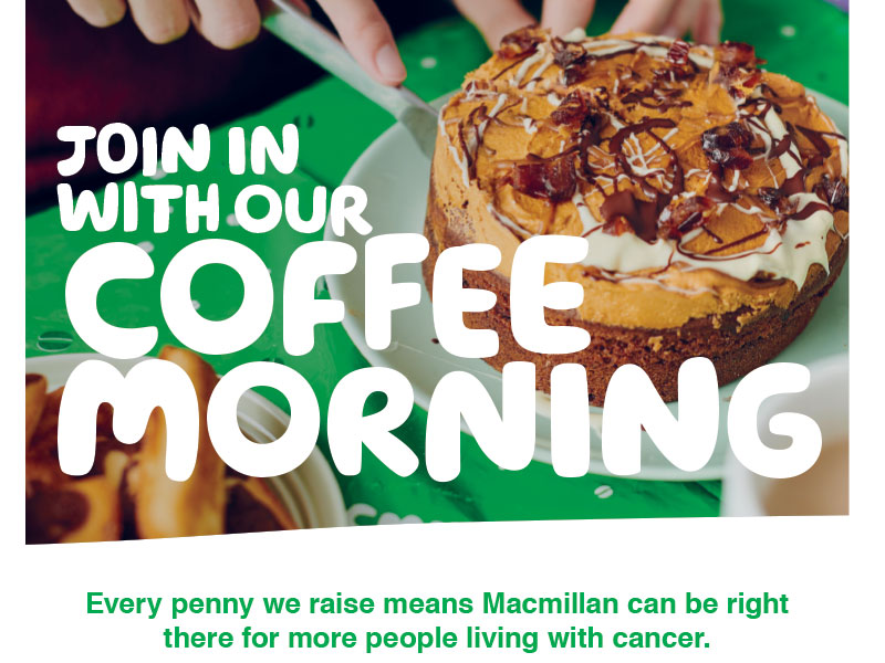 Macmillan Coffee Morning - Civic Centre Uckfield : Civic Centre Uckfield