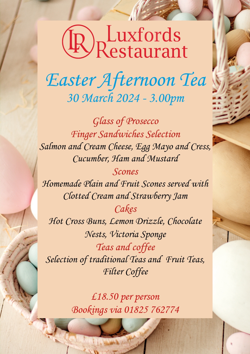 Easter Afternoon Tea - Civic Centre Uckfield : Civic Centre Uckfield